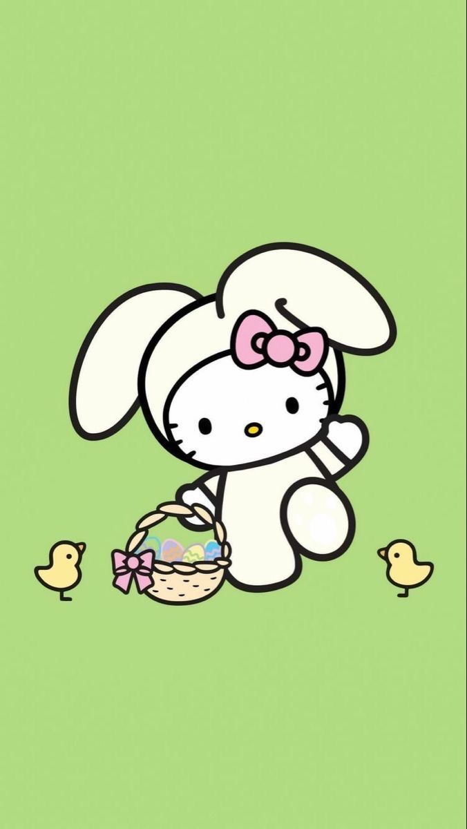 Aesthetic Hello Kitty Easter Wallpapers - Wallpaper Cave