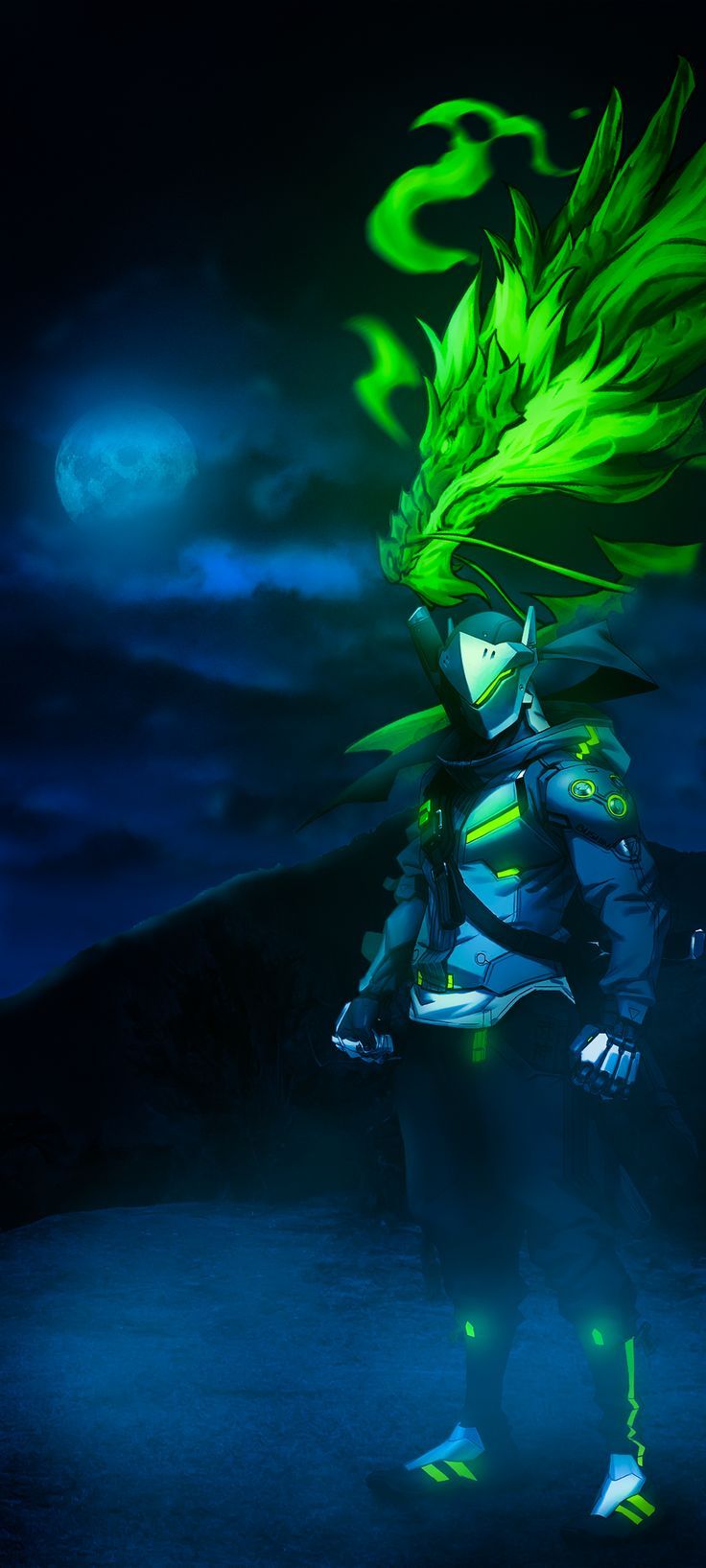 Genji Voice Line Phone Wallpaper Genji (Overwatch) Phone Wallpapers