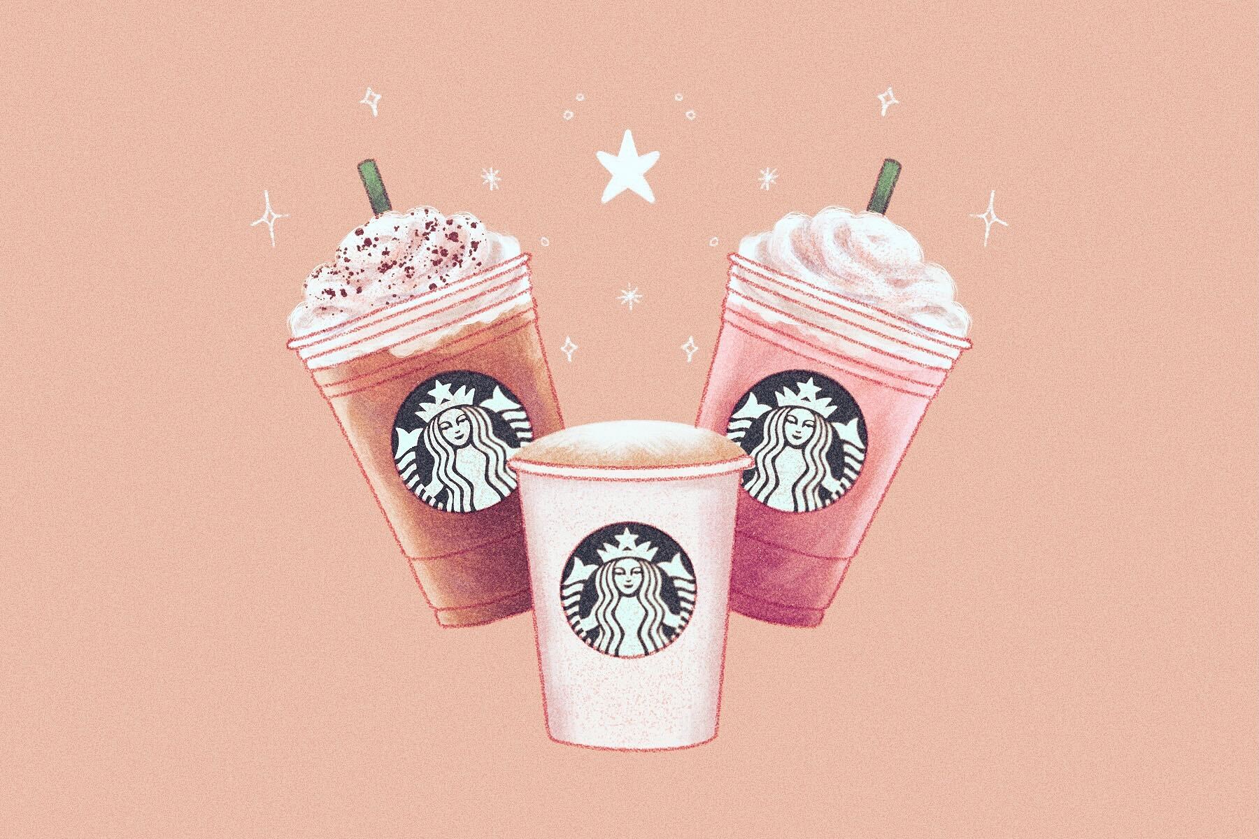 Starbucks Pink Drink Collage Wallpapers - Wallpaper Cave