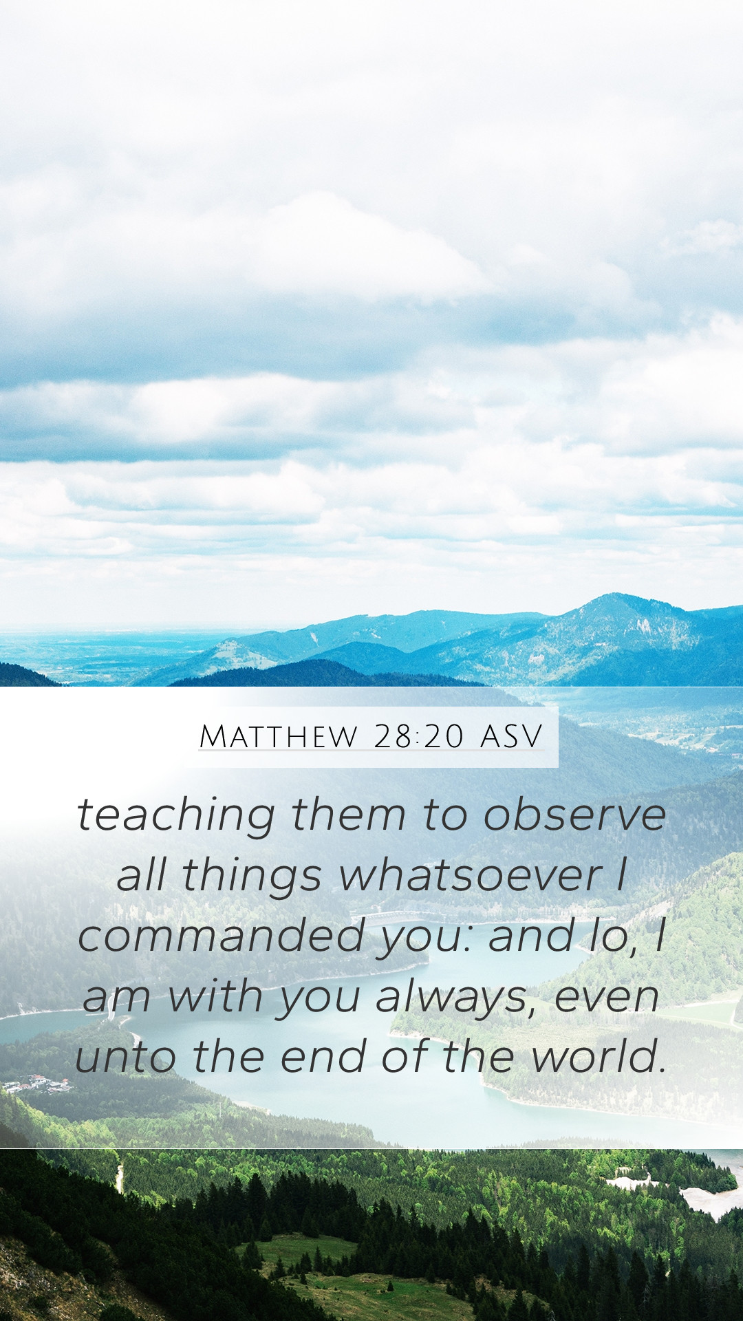 Matthew 28:20 Wallpapers - Wallpaper Cave