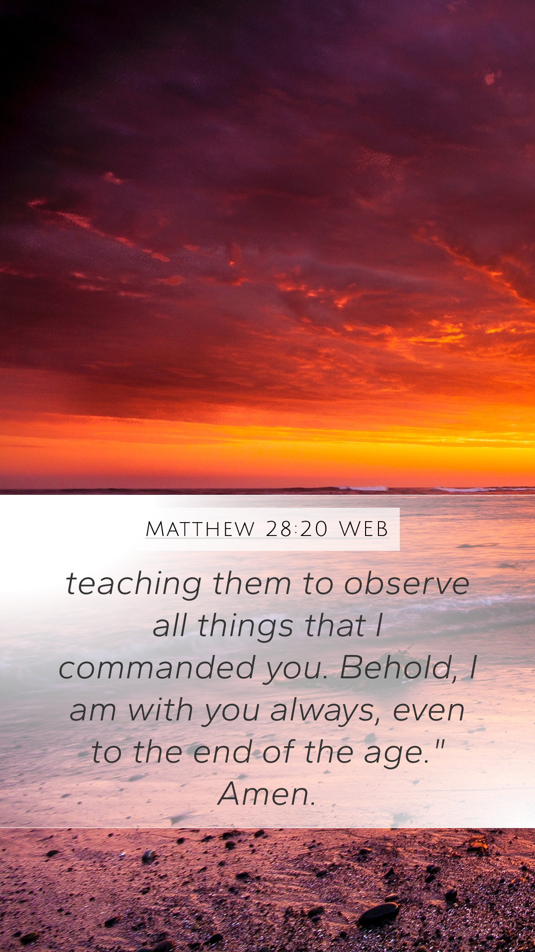 Matthew 28:20 Wallpapers - Wallpaper Cave