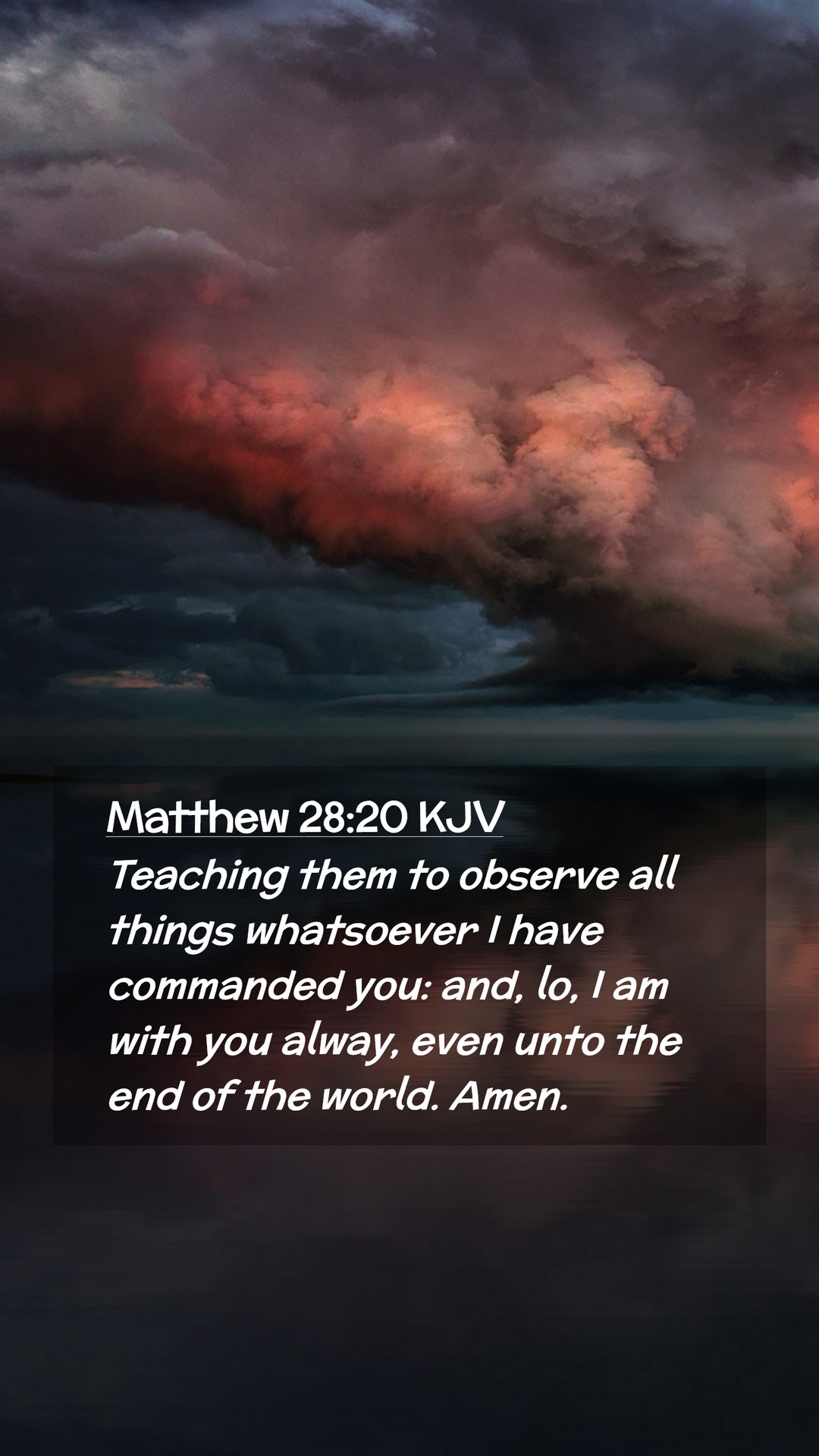 Matthew 28:20 Wallpapers - Wallpaper Cave