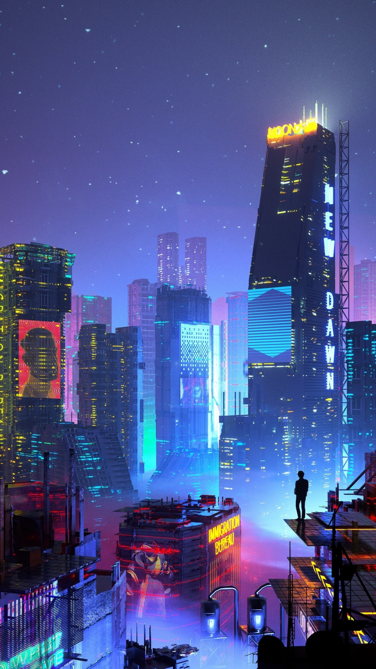 Futuristic City iPhone Wallpapers - Wallpaper Cave