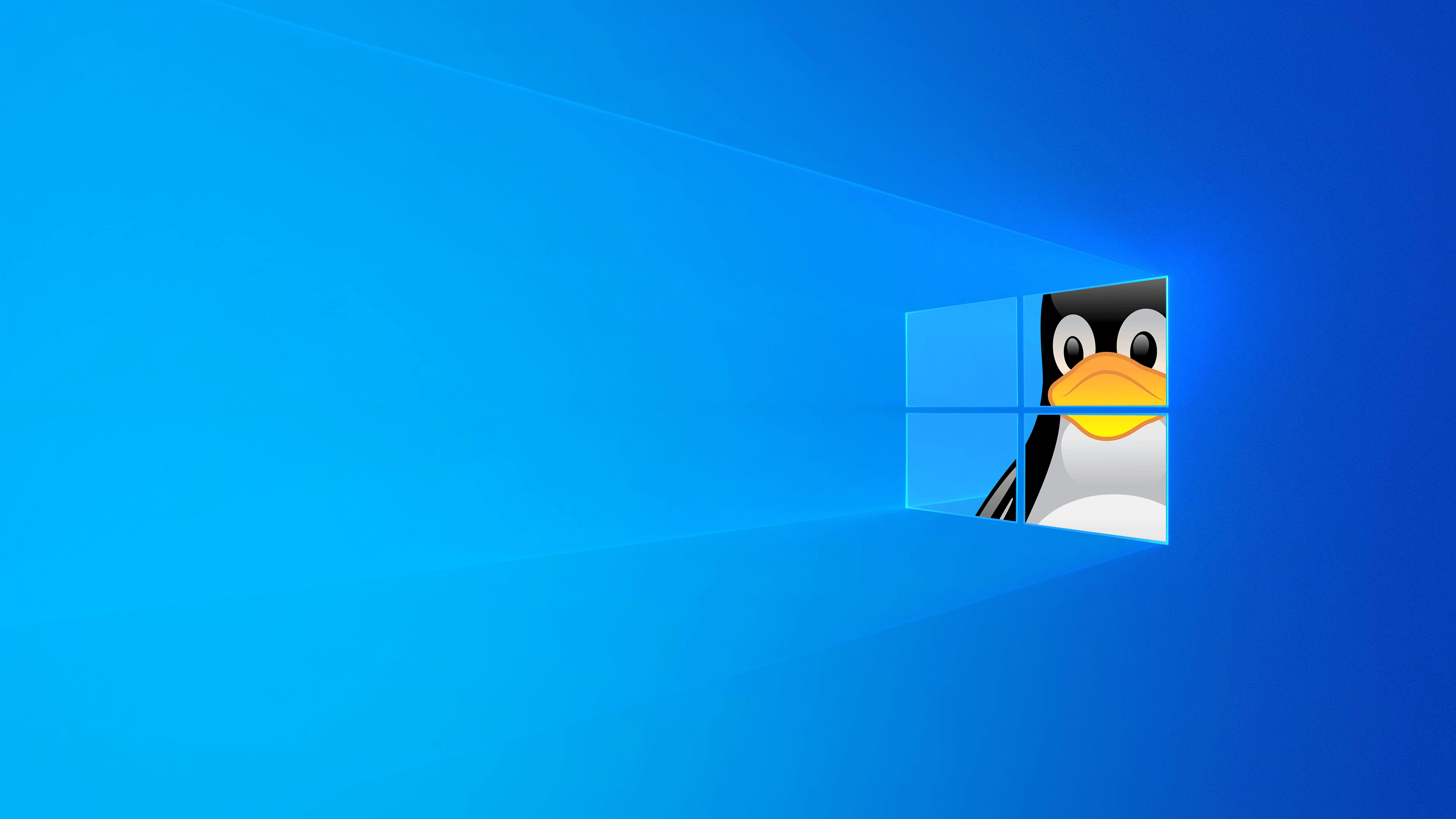 Linux Vs Windows Wallpaper Funny