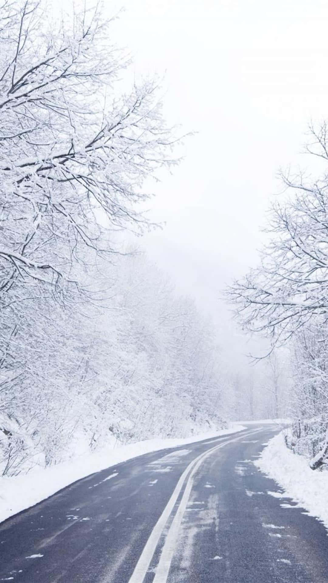 Winter Road iPhone Wallpapers - Wallpaper Cave