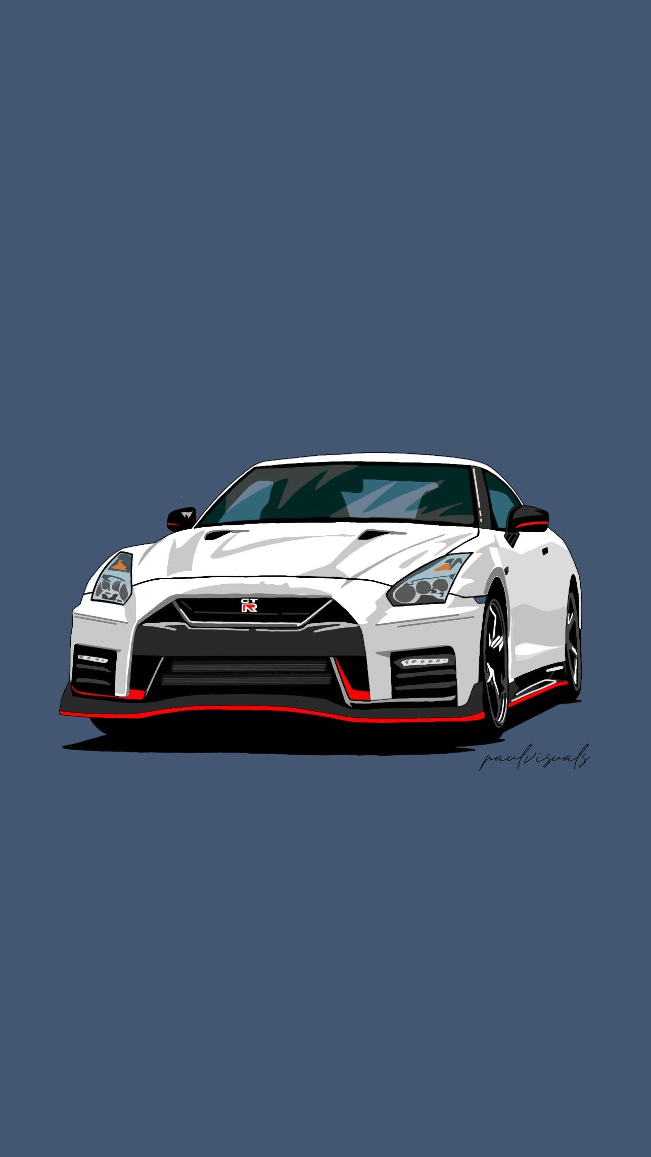 Nissan GTR Cartoon iPhone Wallpapers - Wallpaper Cave
