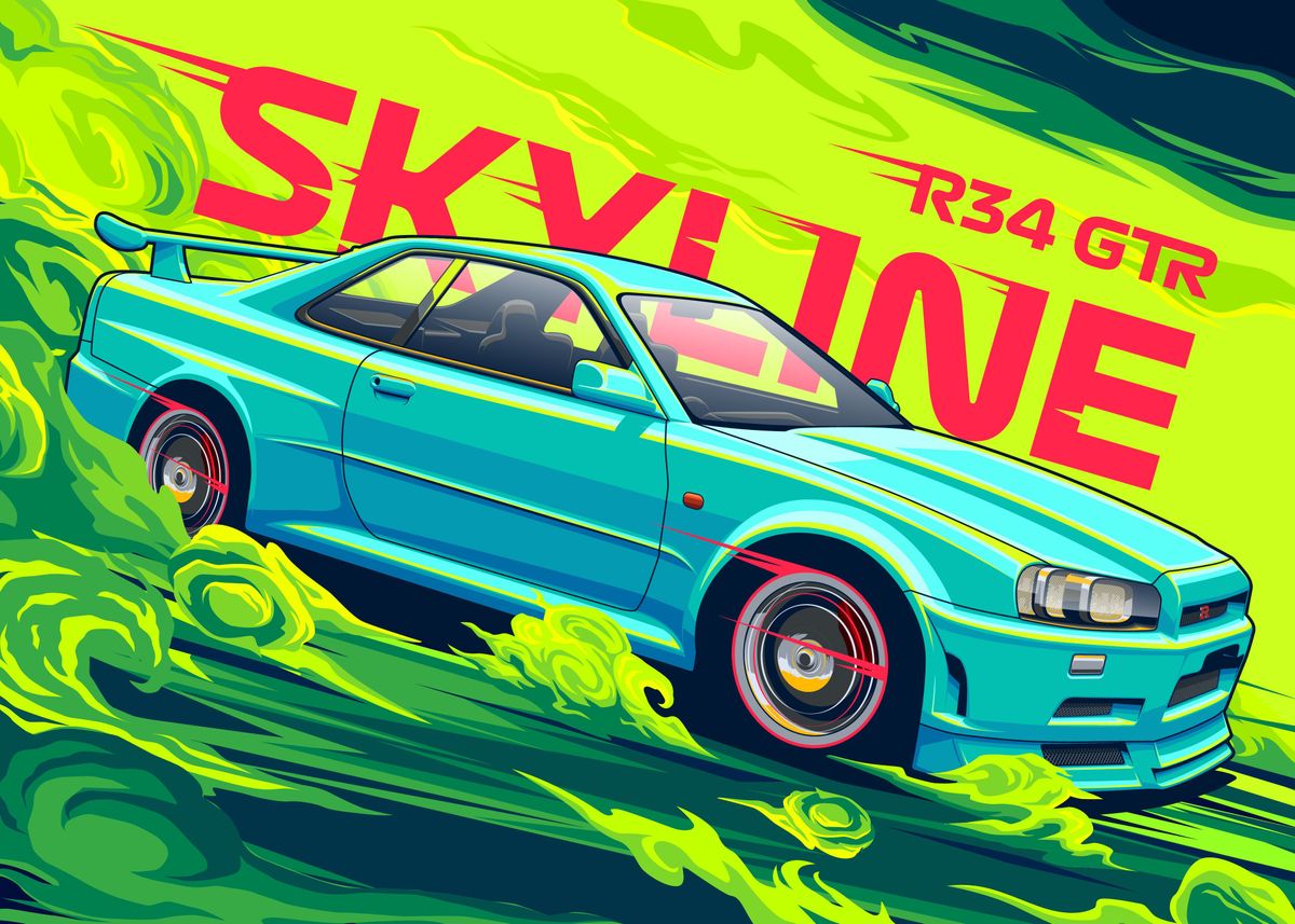 Nissan Skyline Gtr R34 Wallpaper Cartoon - Infoupdate.org