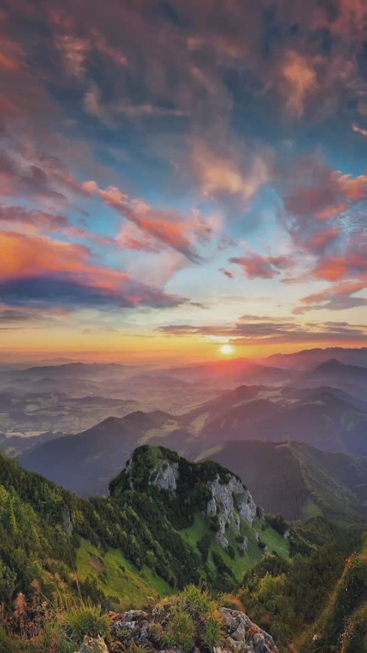 Sunset Summer Mountain Wallpapers - Wallpaper Cave