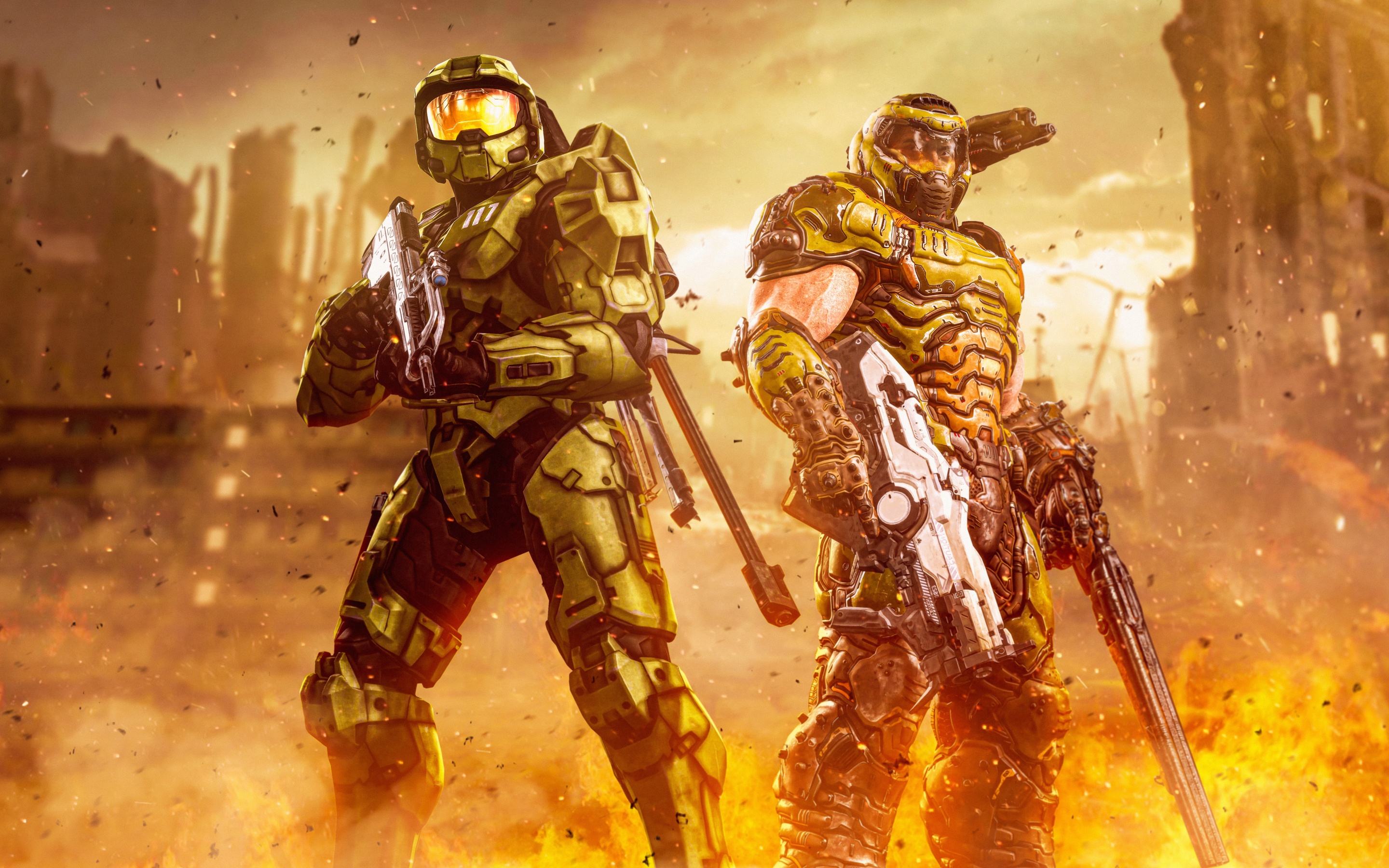 Halo Gold Master Chief Wallpapers - Wallpaper Cave