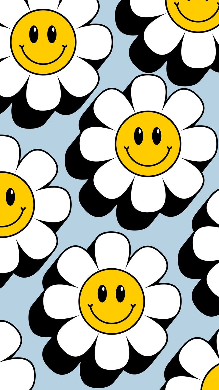 Smiley Faces And Flowers Wallpapers - Wallpaper Cave