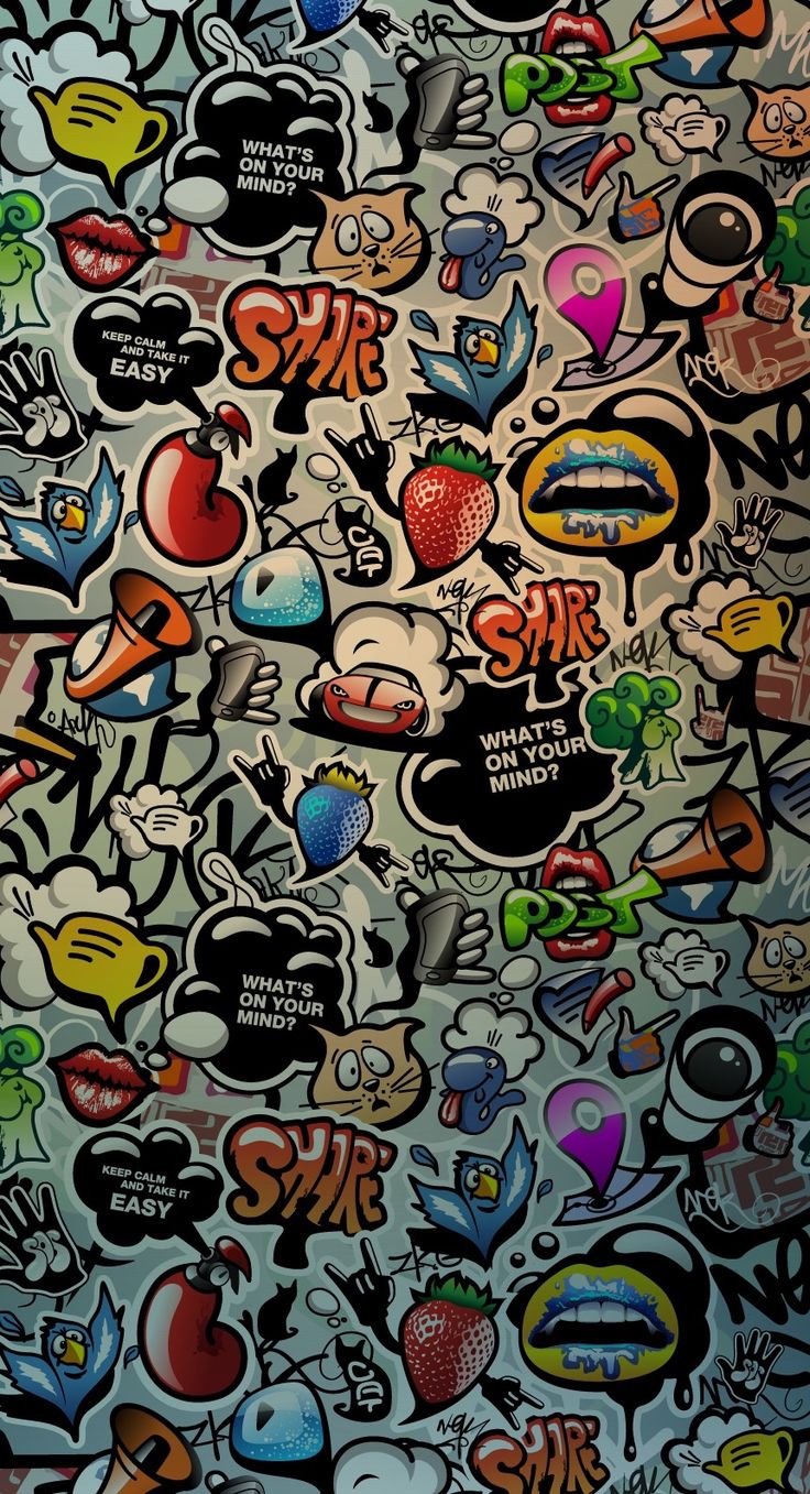 Stickers iPhone Wallpapers - Wallpaper Cave
