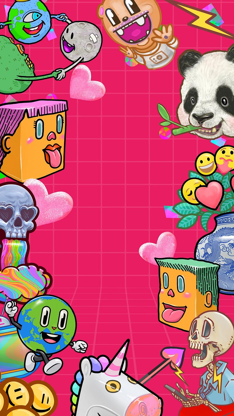 Stickers iPhone Wallpapers - Wallpaper Cave