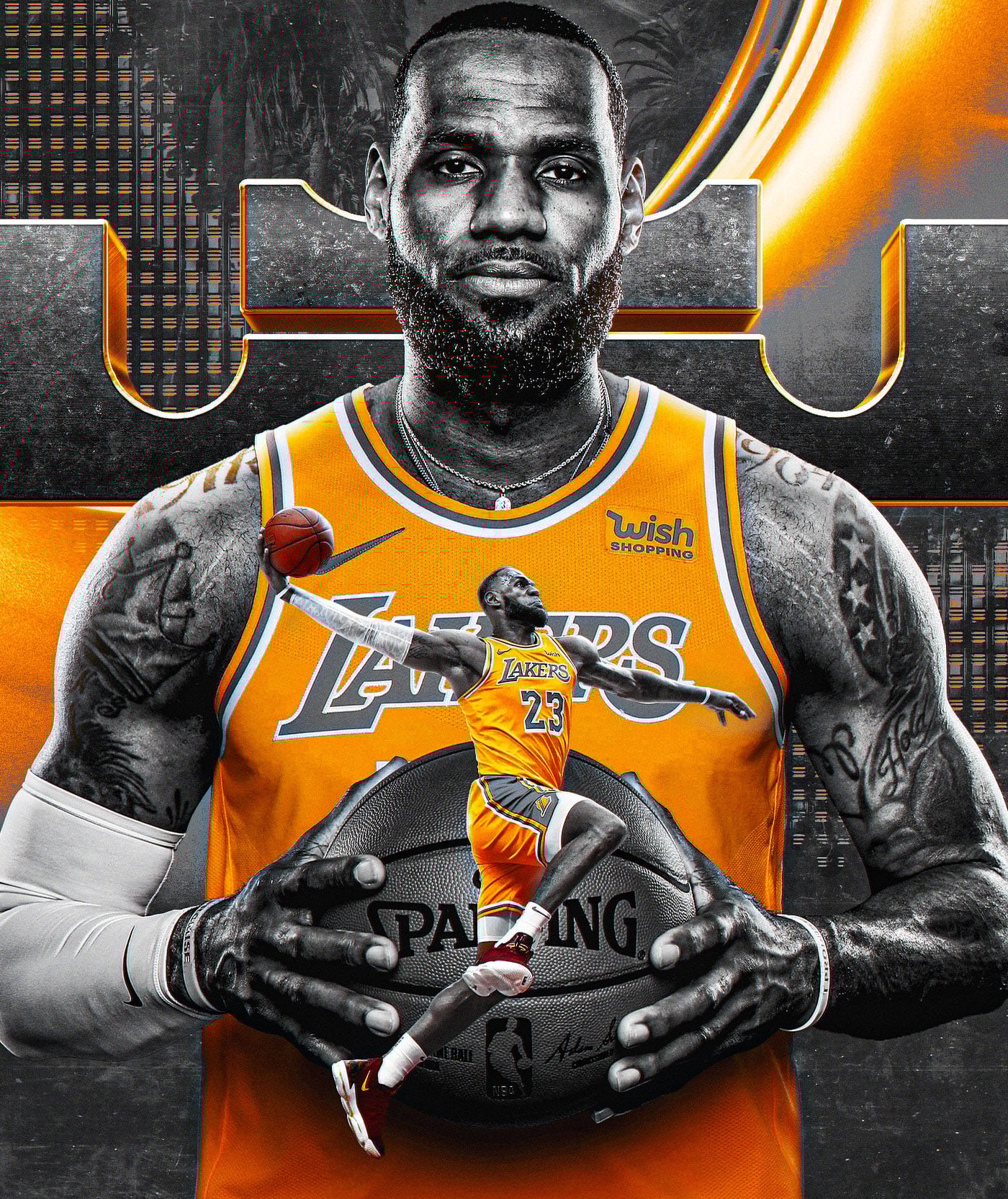 Fondo De Pantalla Hd De Lebron James Haciendo Una Volcada 2024