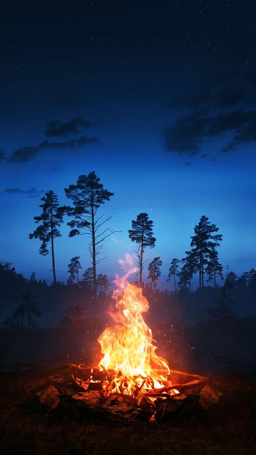 Campfire Iphone Wallpaper