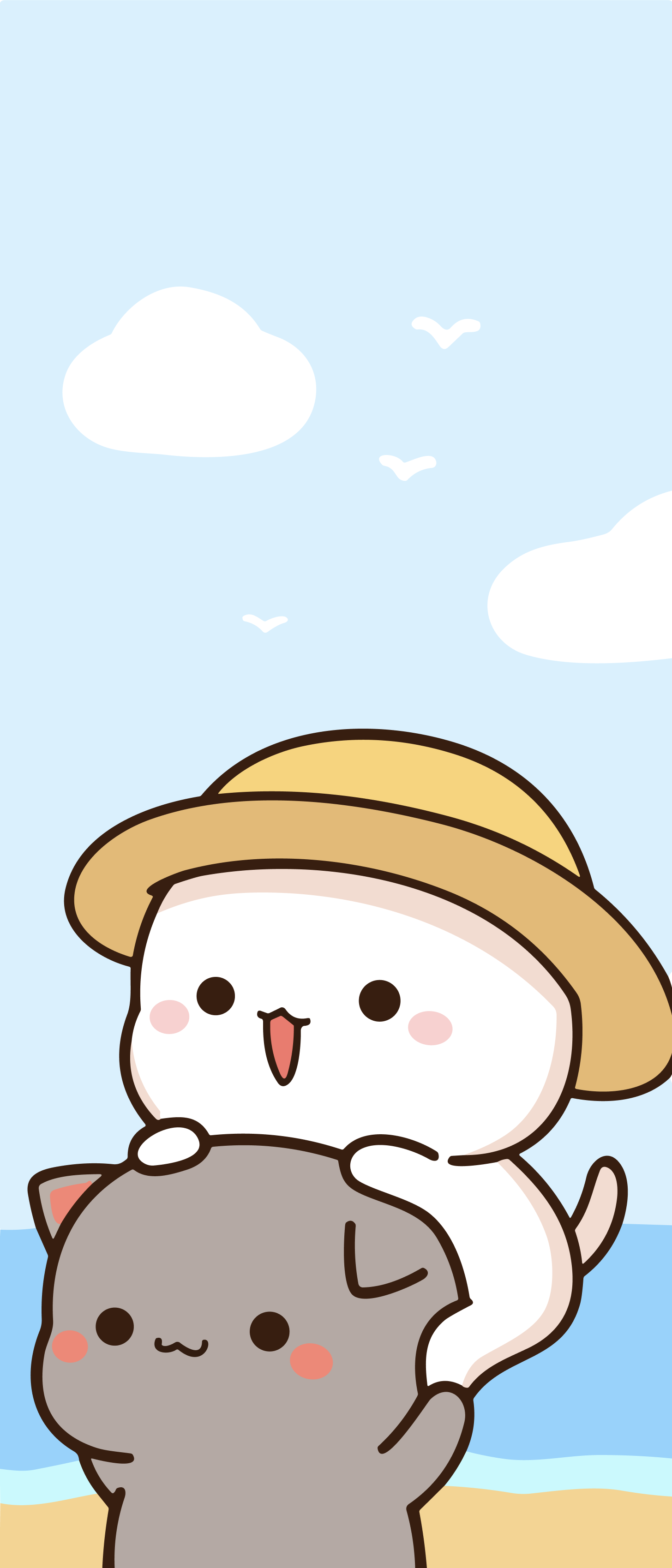 Mochi Peach Cat Wallpapers - Wallpaper Cave