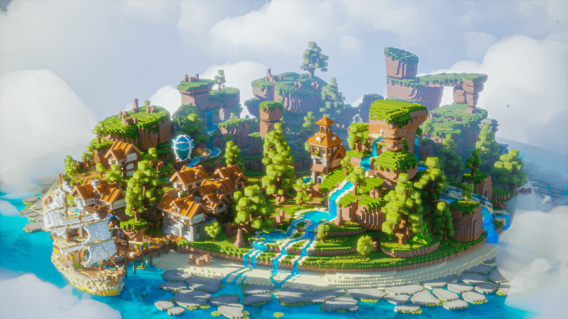 Minecraft Land Wallpapers - Wallpaper Cave