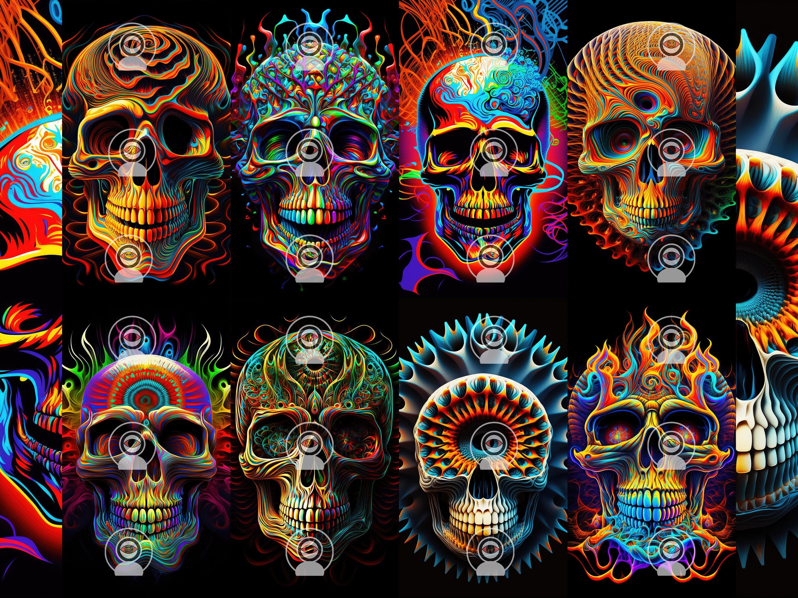 Trippy Skull Wallpapers - Wallpaper Cave
