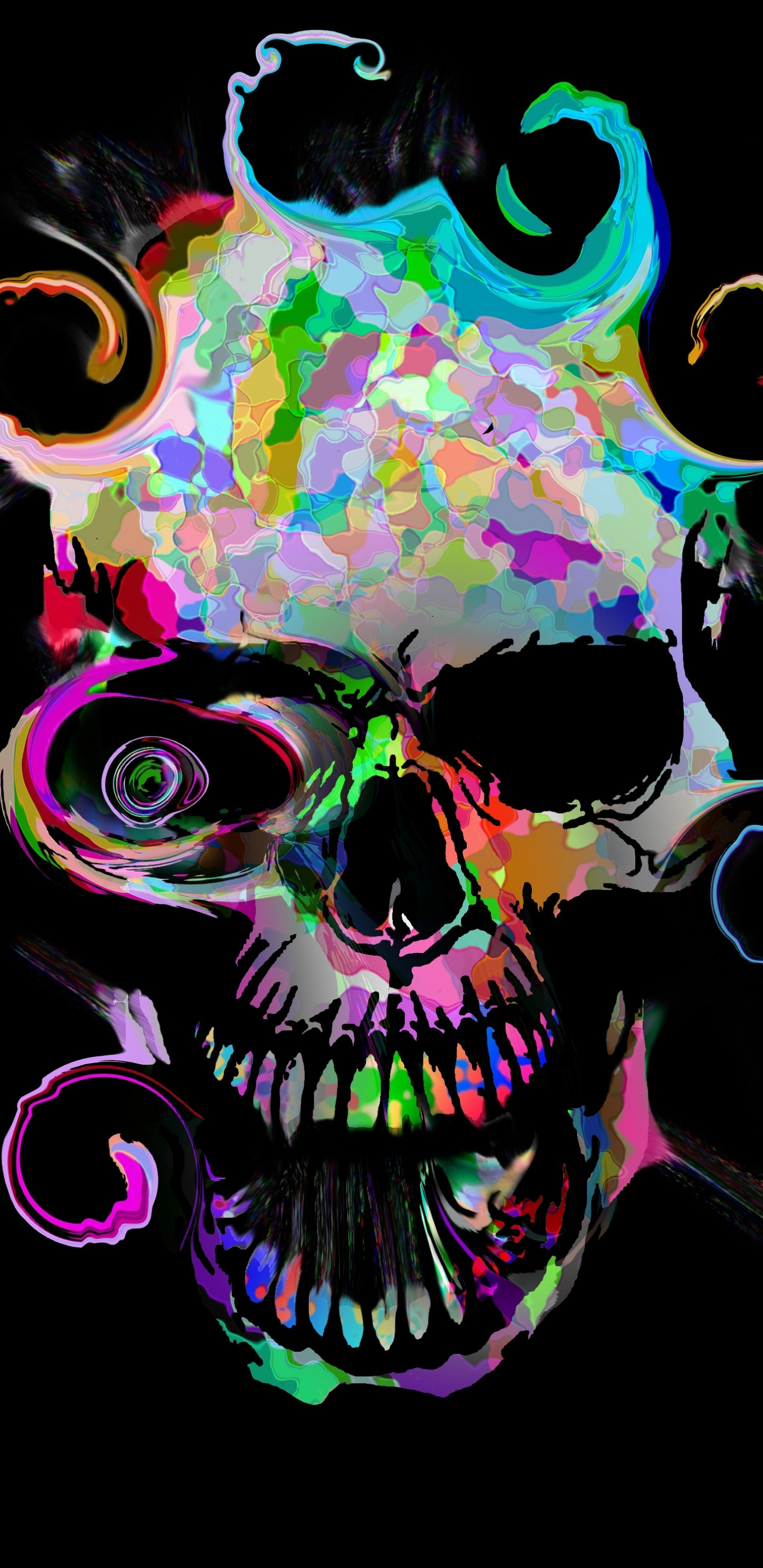 Trippy Skull Wallpapers - Wallpaper Cave