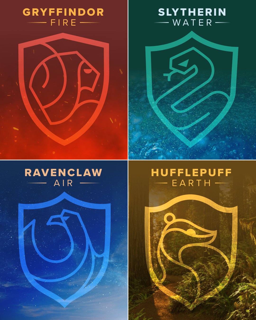 Hogwarts Houses Symbol Wallpapers - Wallpaper Cave