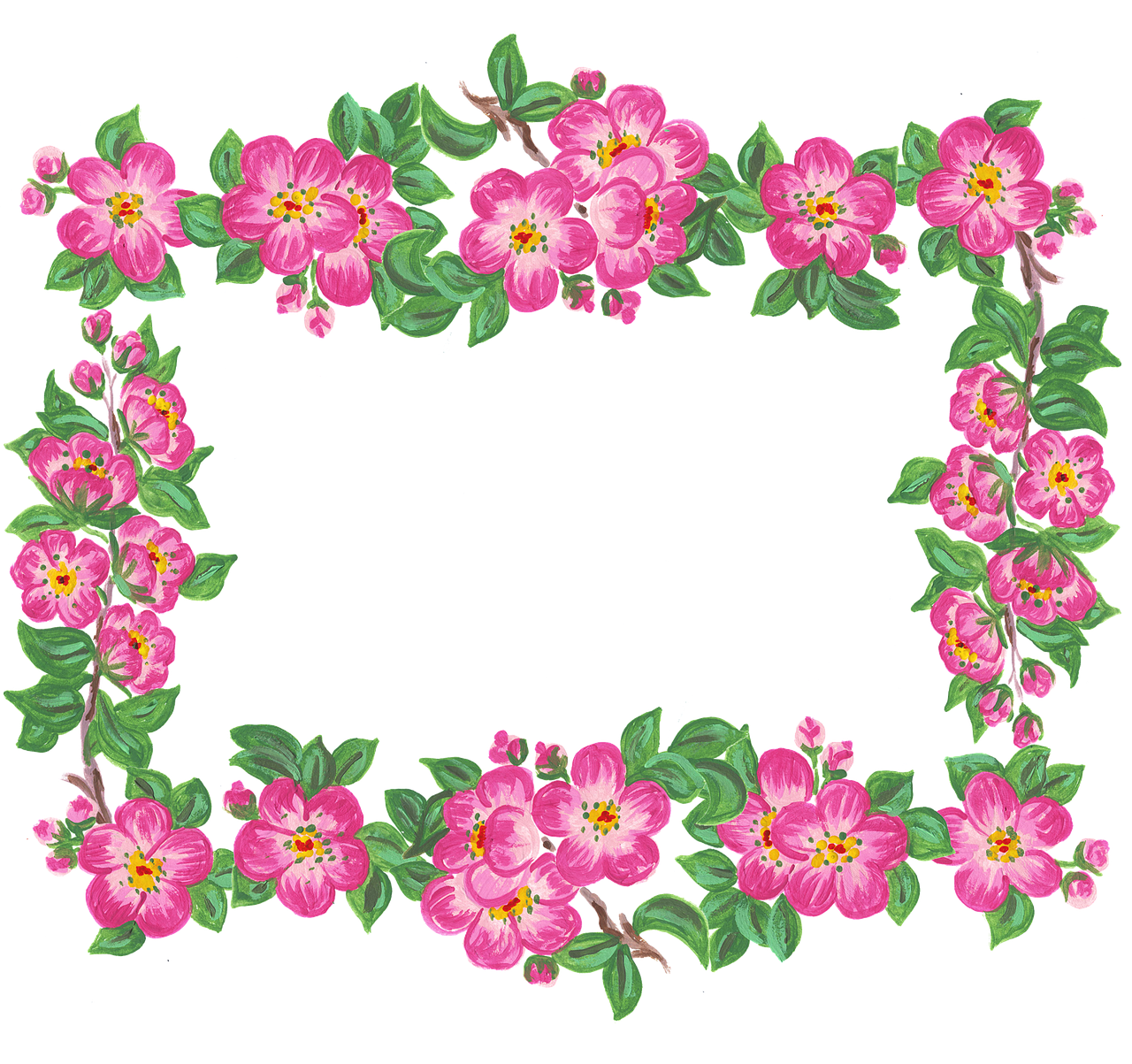 Spring Flowers Border Wallpapers - Wallpaper Cave