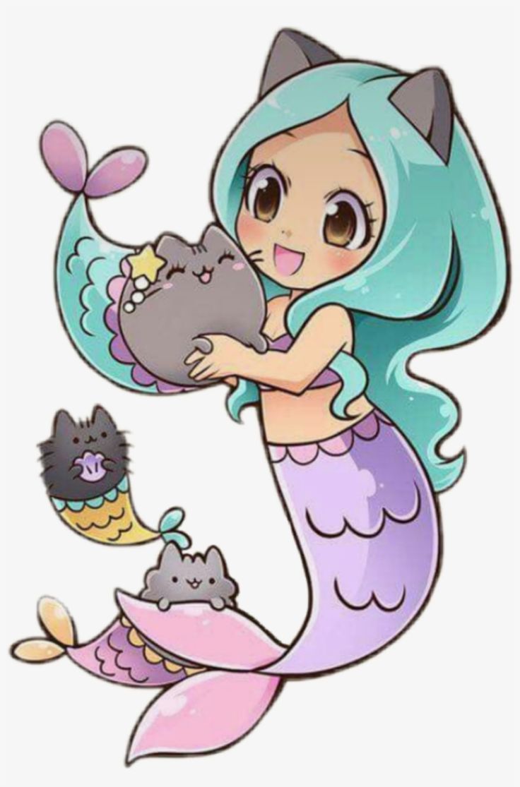 Pusheen Mermaid Wallpapers - Wallpaper Cave
