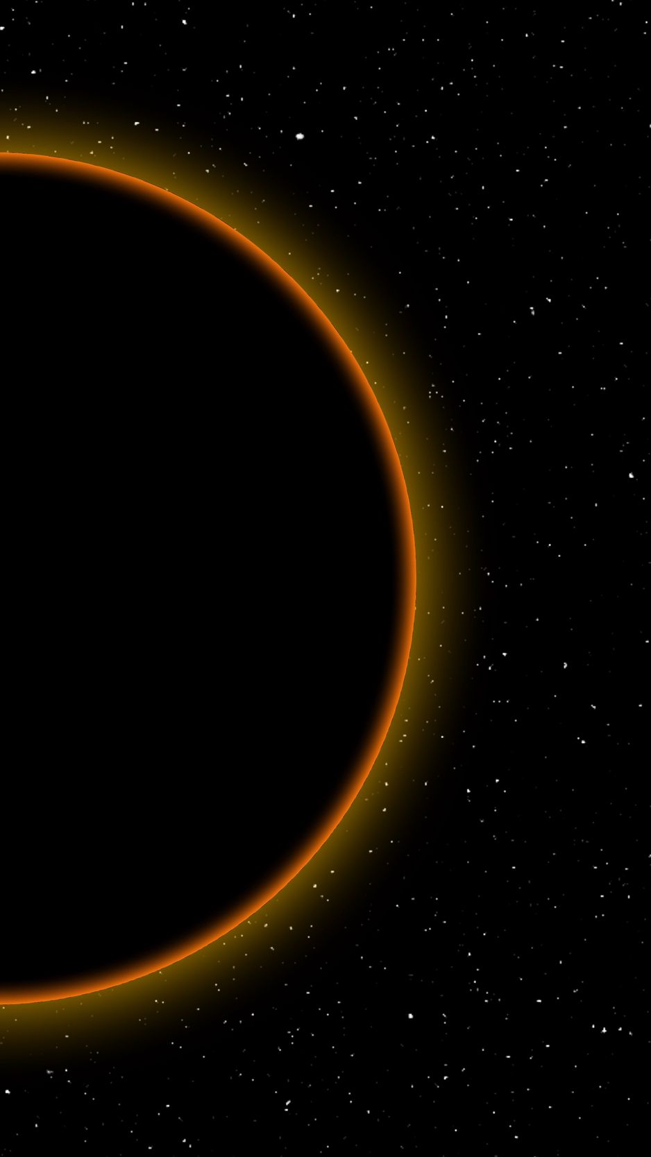 Moon Eclipse Dark Iphone Wallpaper