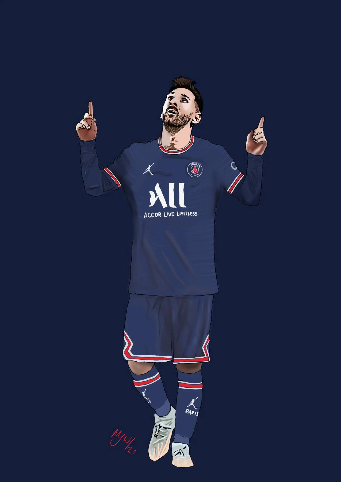 Messi Vector Wallpapers - Wallpaper Cave