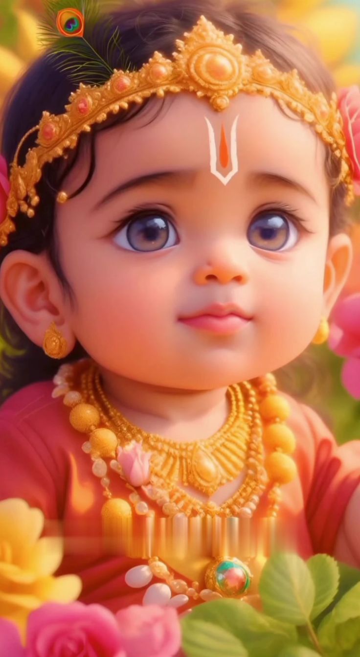 Cute Baby Krishna Wallpapers - Wallpaper Cave