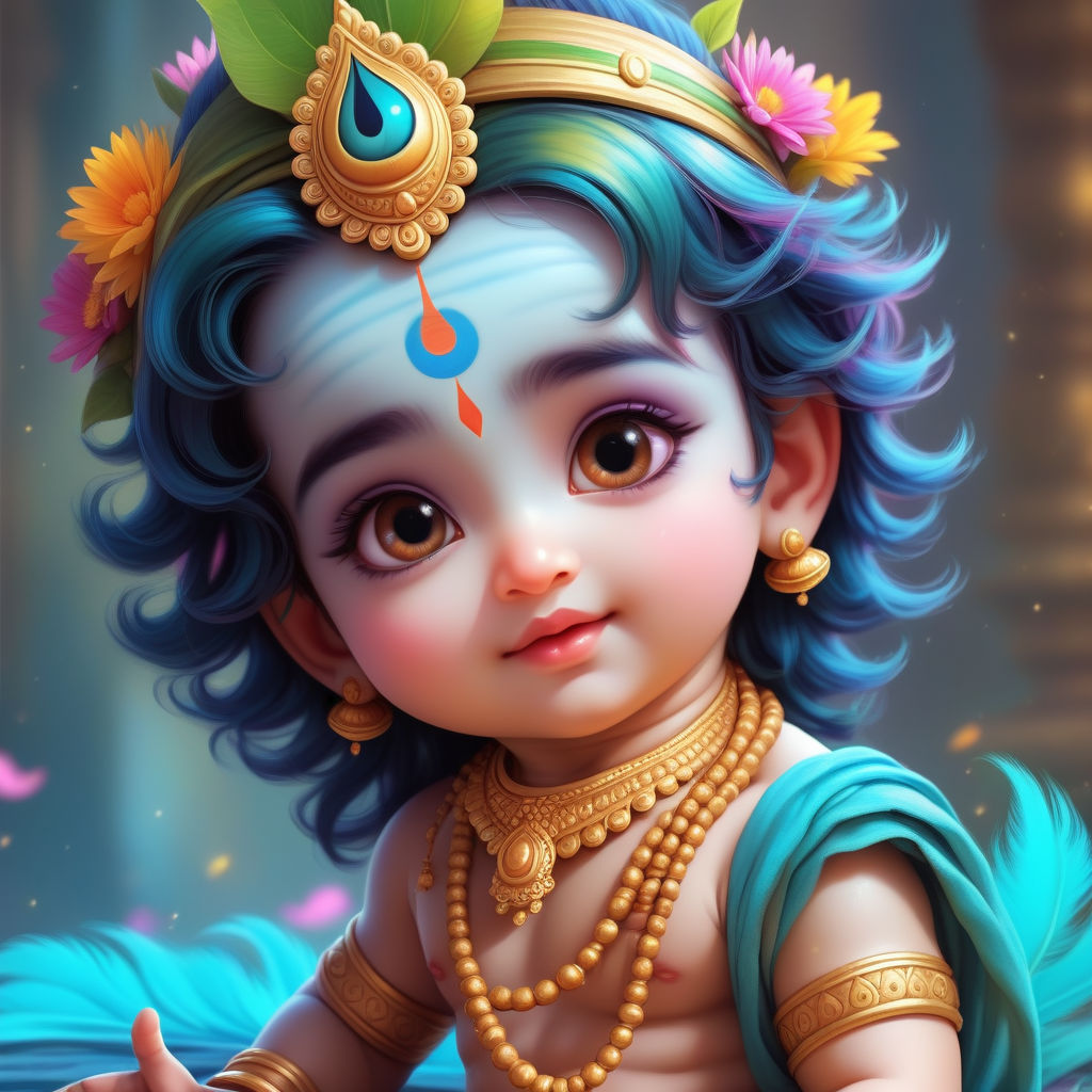 Cute Baby Krishna Wallpapers - Wallpaper Cave