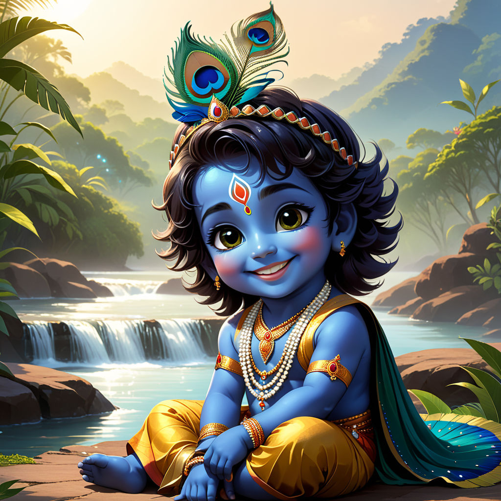 Cute Baby Krishna Wallpapers - Wallpaper Cave