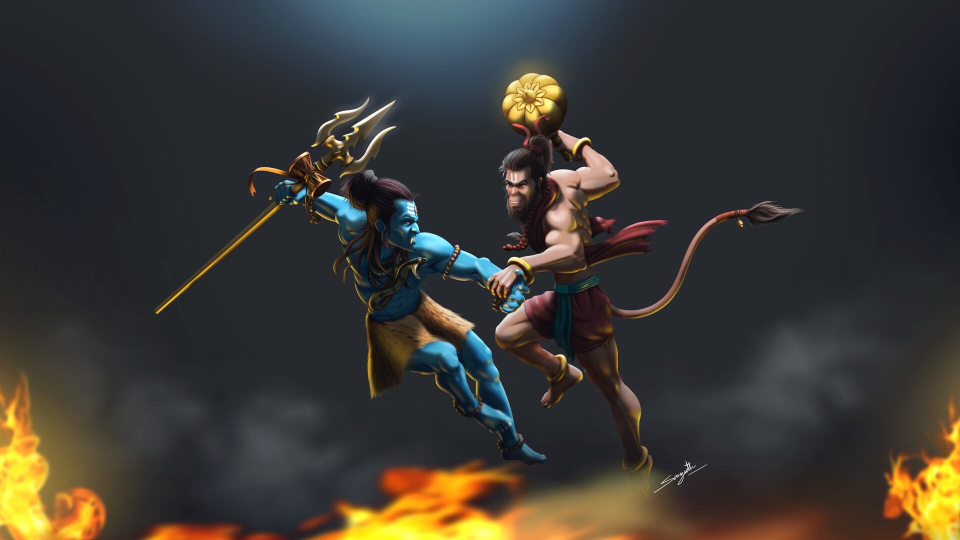 Hanuman And Shiva Wallpapers - Wallpaper Cave