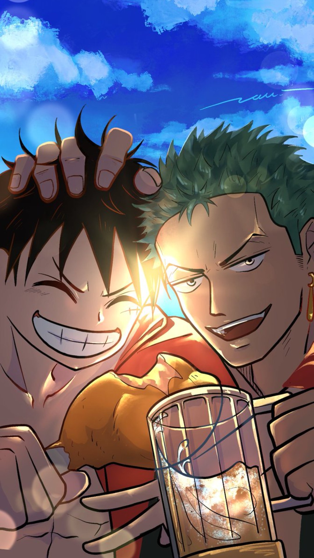 Luffy And Zoro Phone Wallpapers Wallpaper Cave