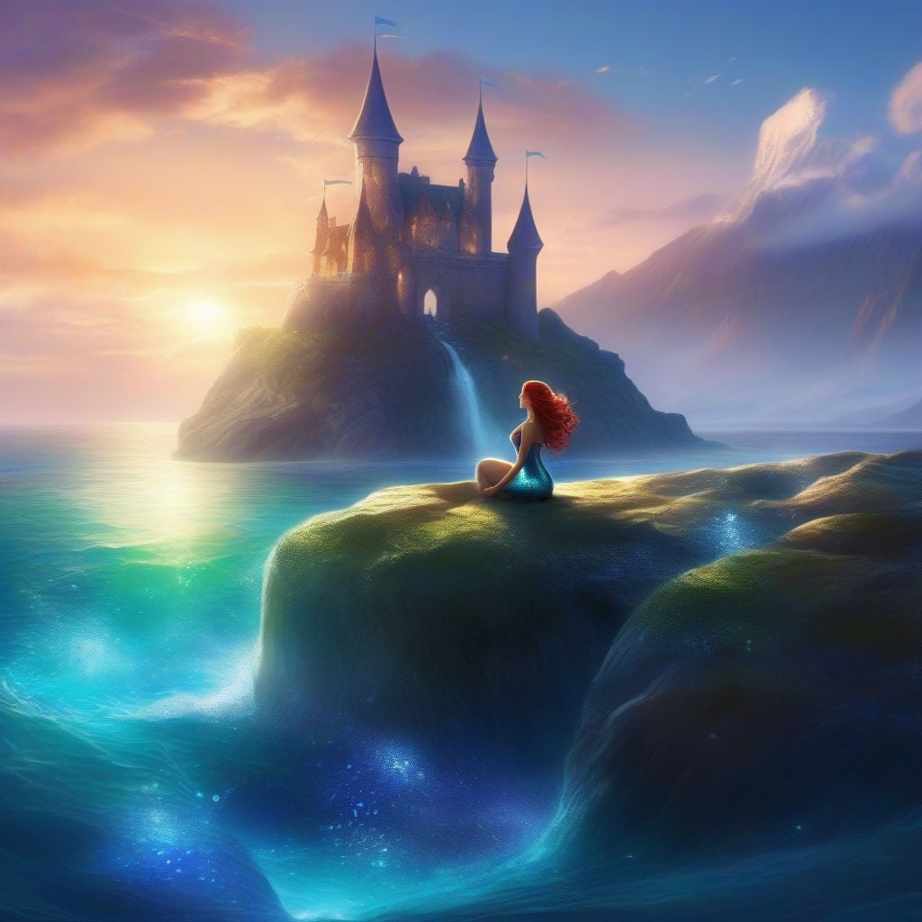 The Little Mermaid Castle Wallpapers - Wallpaper Cave