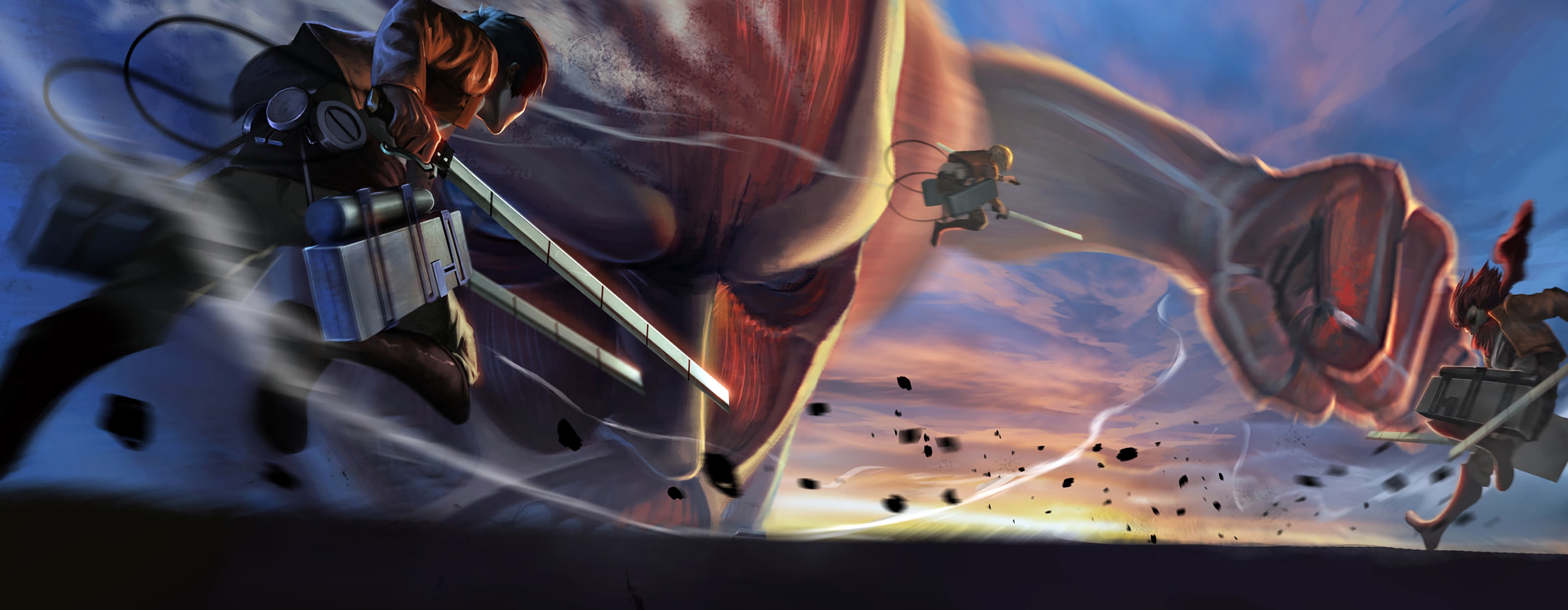 Attack On Titan Dual Monitor Wallpapers - Wallpaper Cave