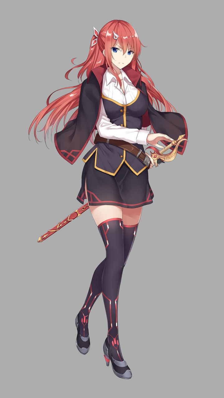 Female Warrior Anime Red Wallpapers - Wallpaper Cave