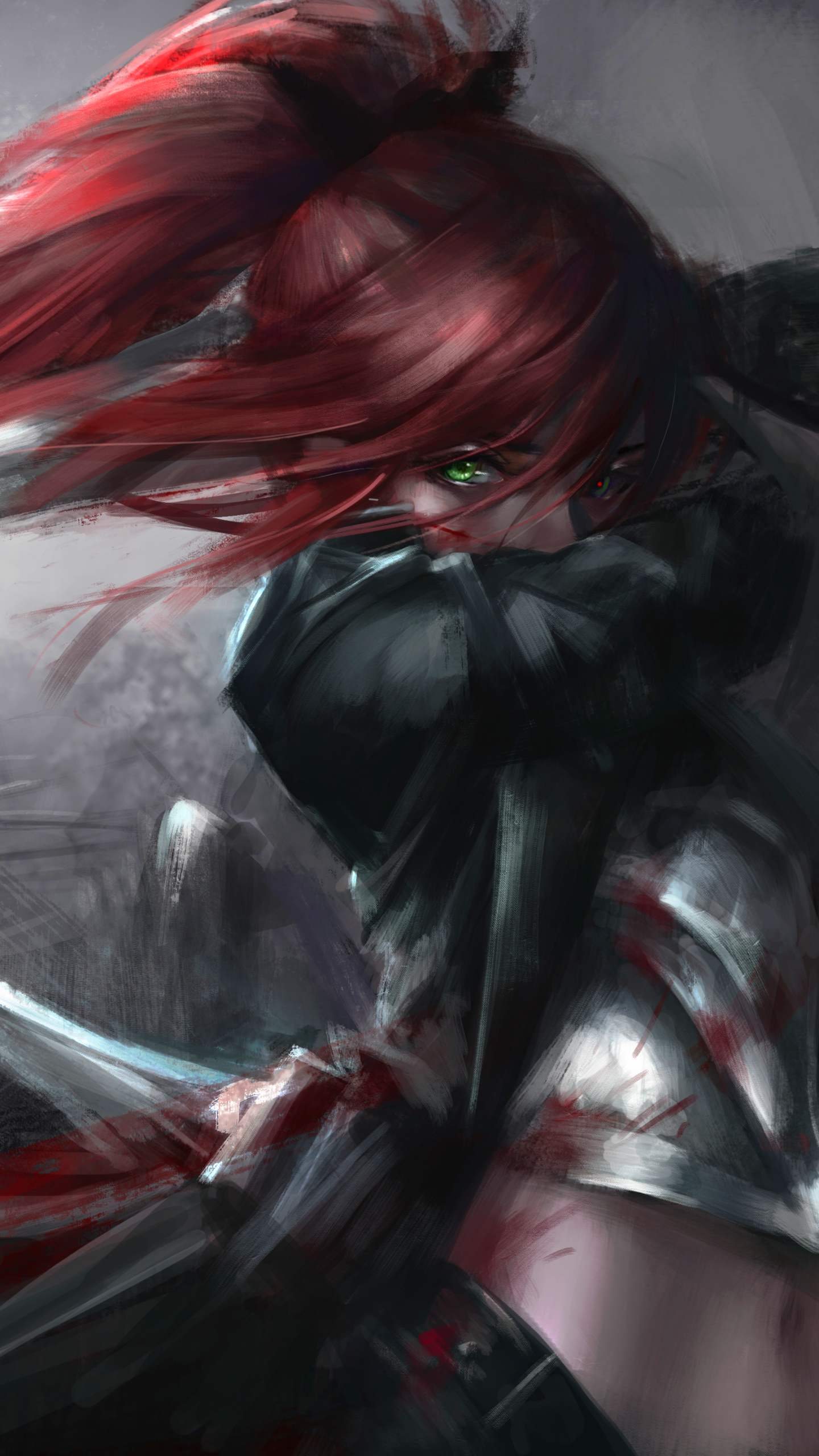 Female Warrior Anime Red Wallpapers - Wallpaper Cave