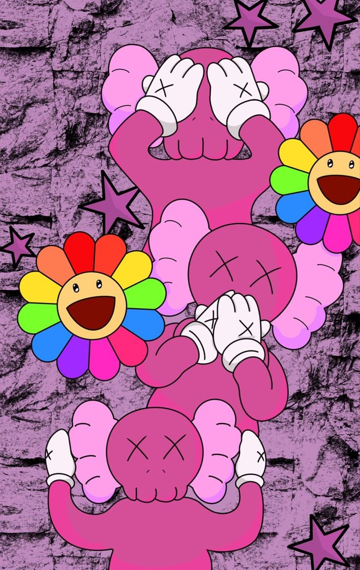 Kaws Flower Wallpapers - Wallpaper Cave