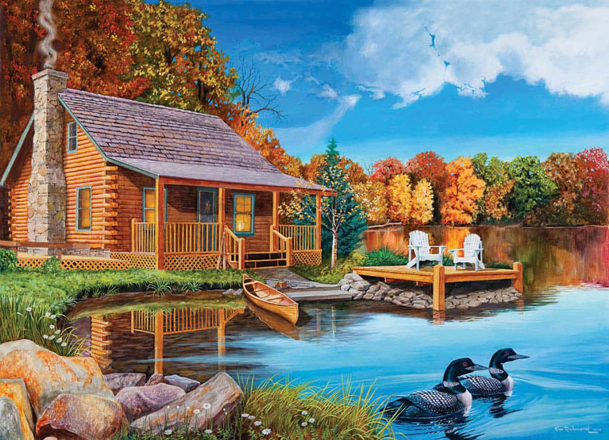 Autumn Cabin Wallpapers - Wallpaper Cave