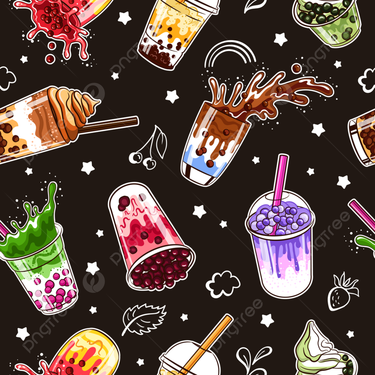 Rainbow Boba Wallpapers - Wallpaper Cave