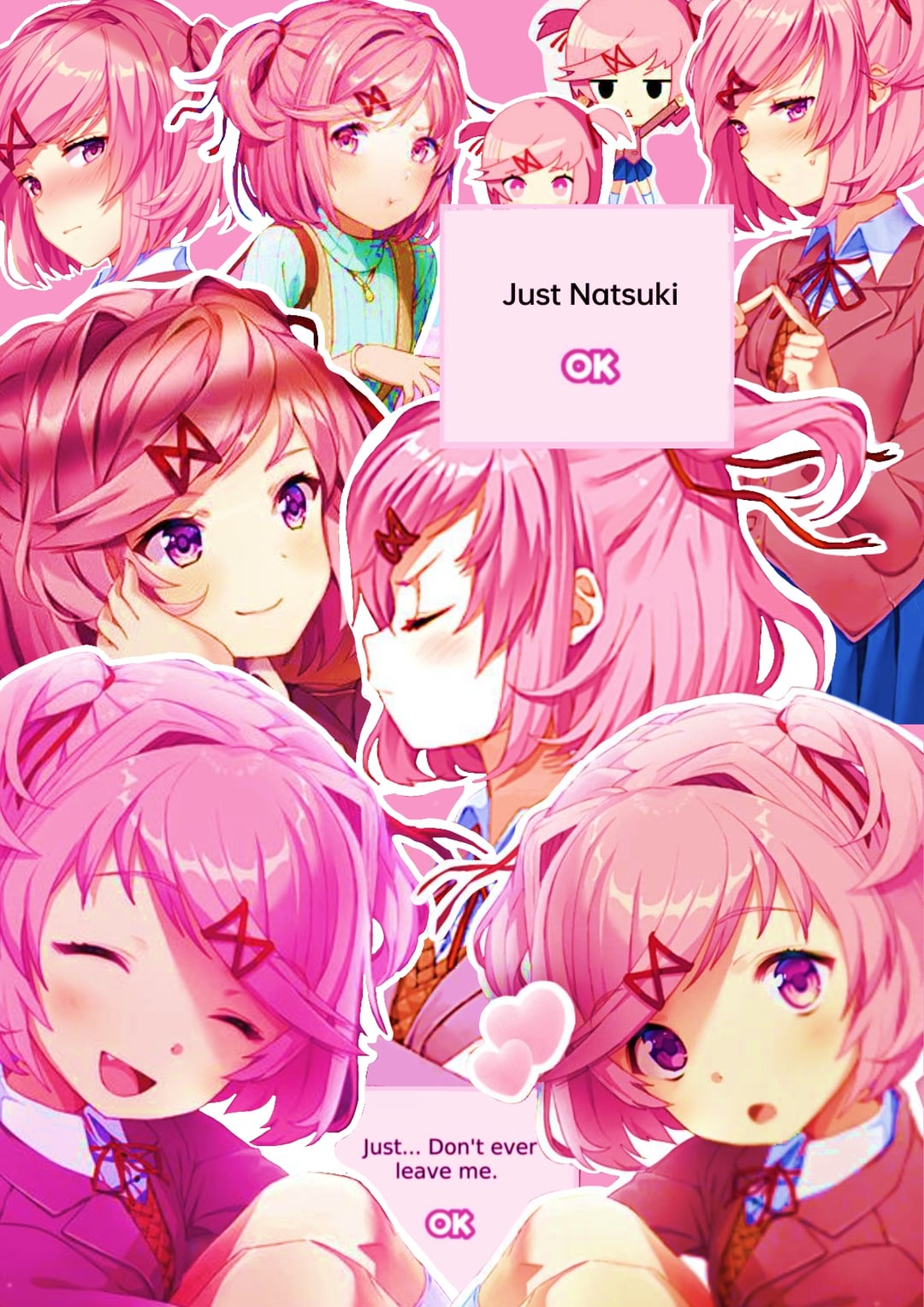 Natsuki DDLC Phone Wallpapers - Wallpaper Cave