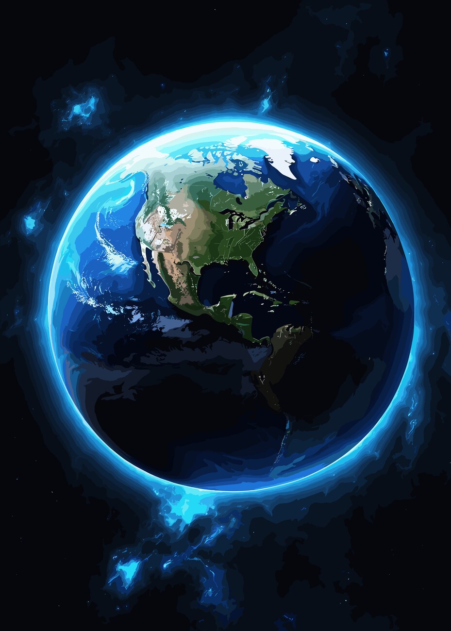 Glowing Earth Wallpapers - Wallpaper Cave