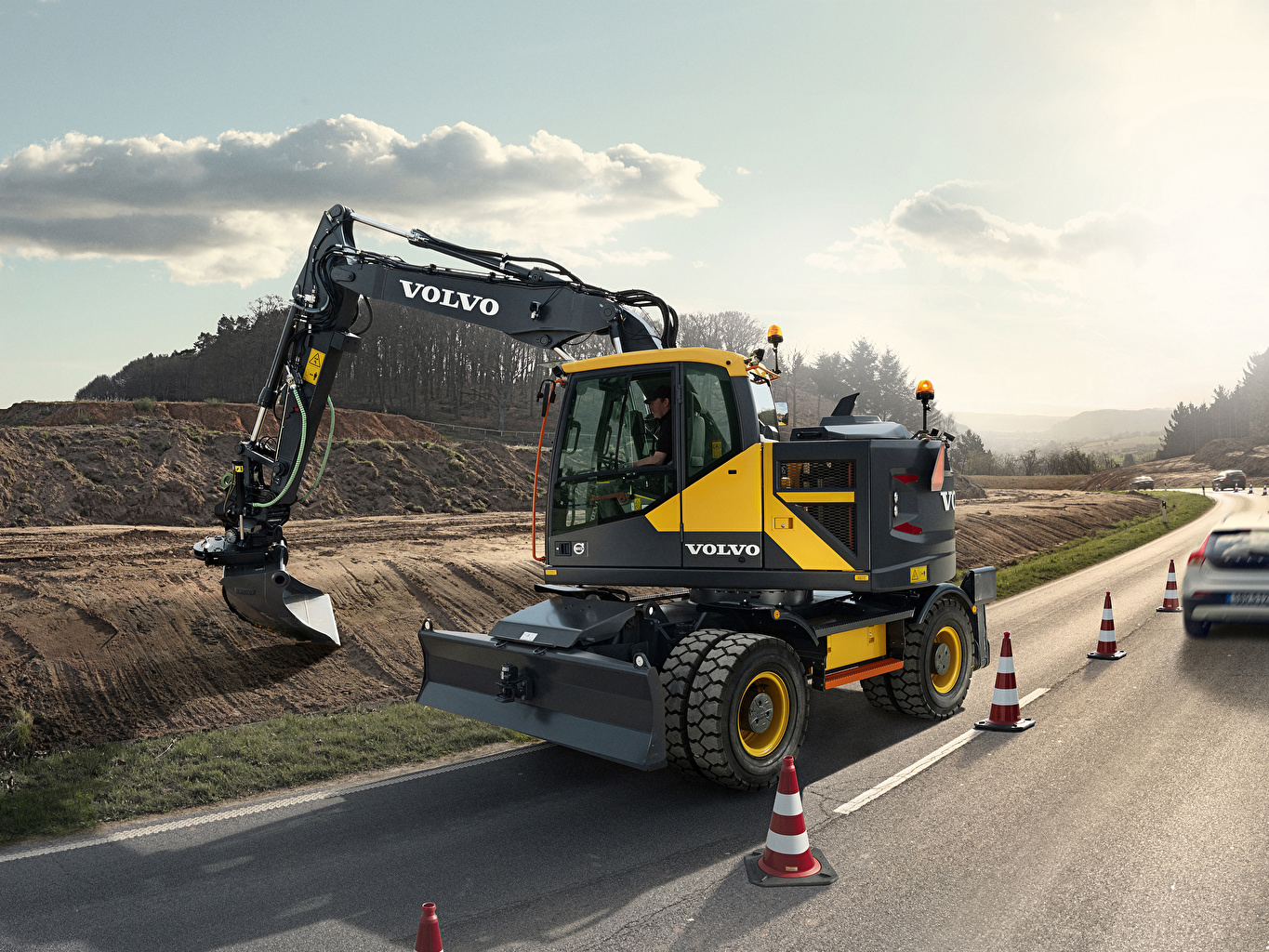 Volvo Excavator Wallpaper 506 Excavator Volvo Stock Photos Free