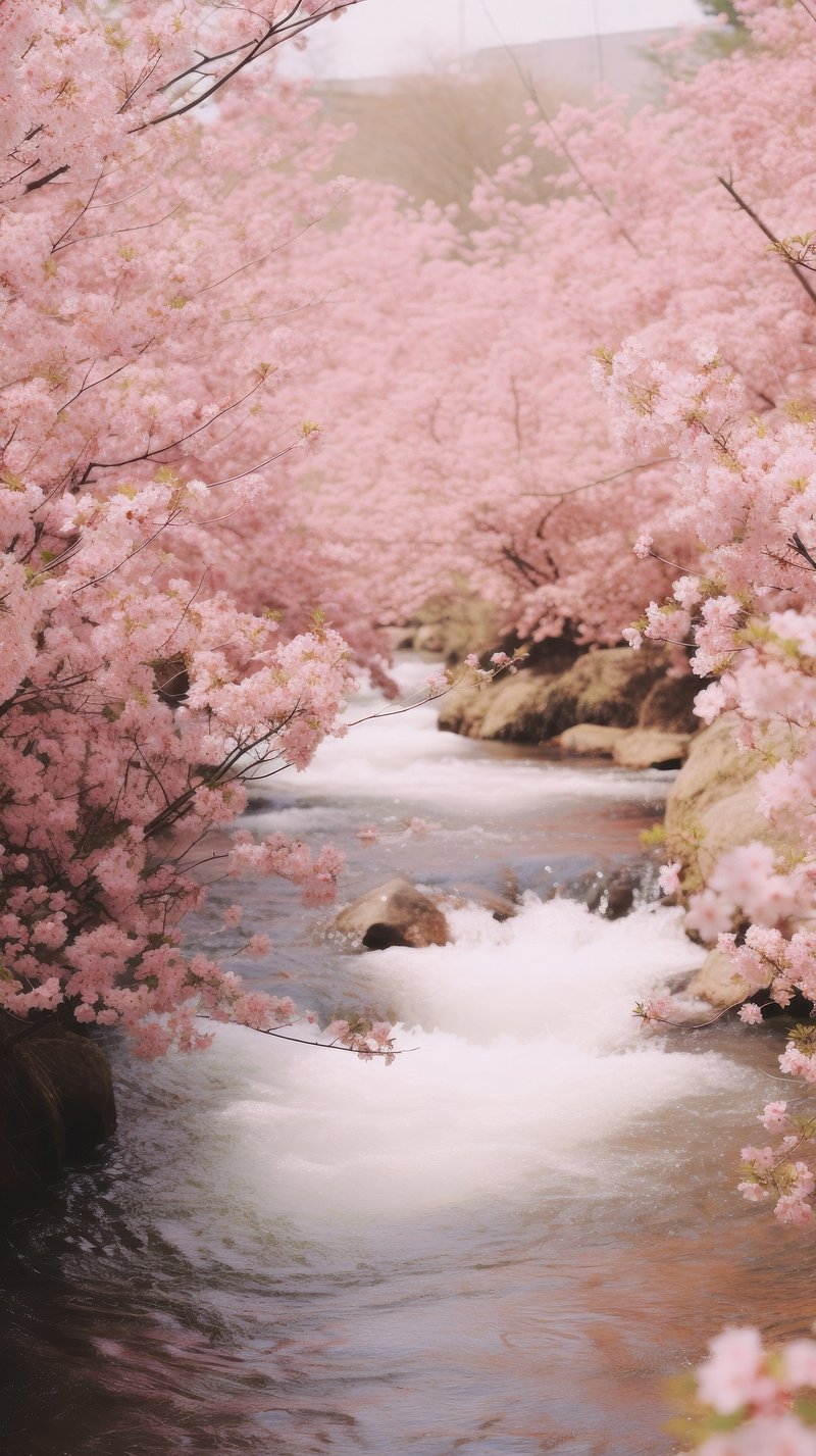 River Spring Flowers Wallpapers - Wallpaper Cave
