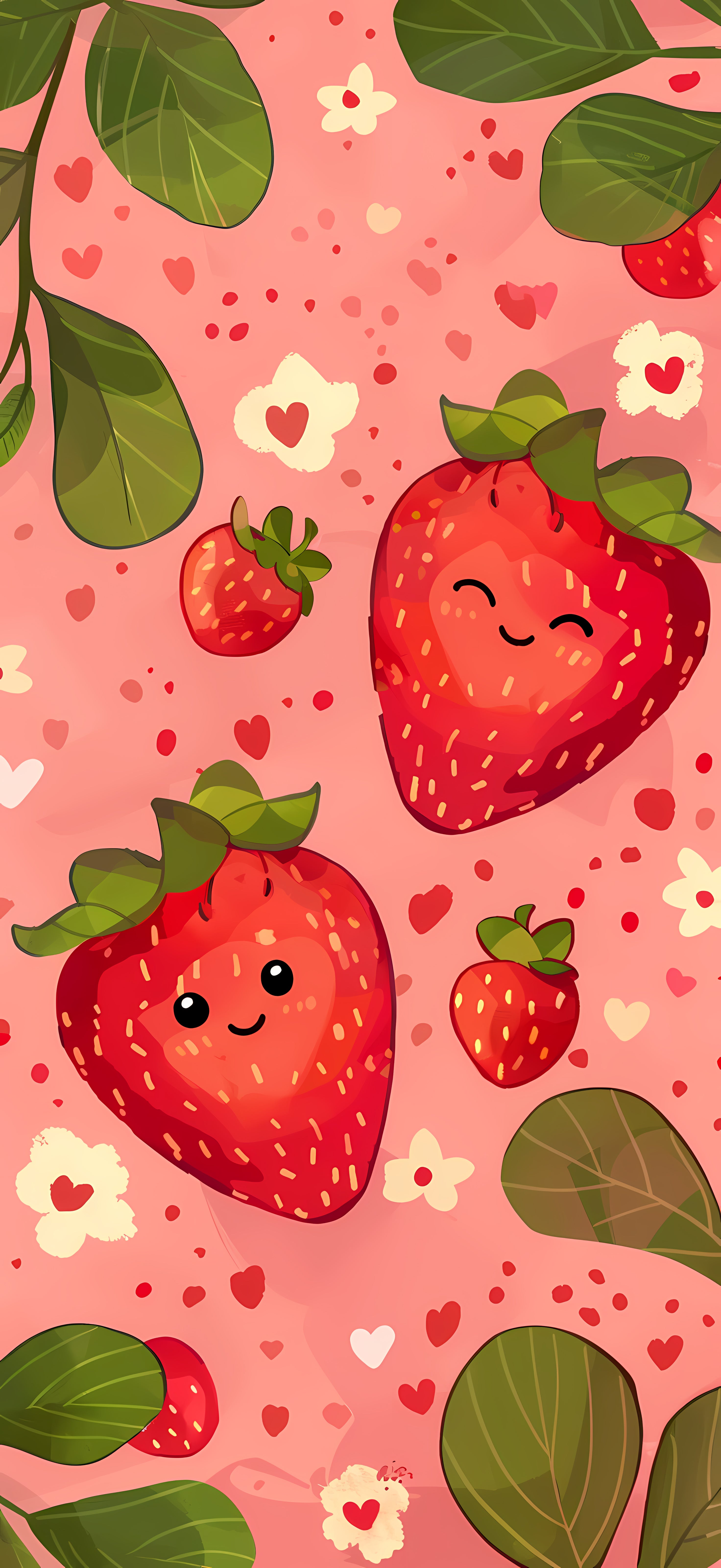 Strawberries 4k iPhone Aesthetic Wallpapers - Wallpaper Cave