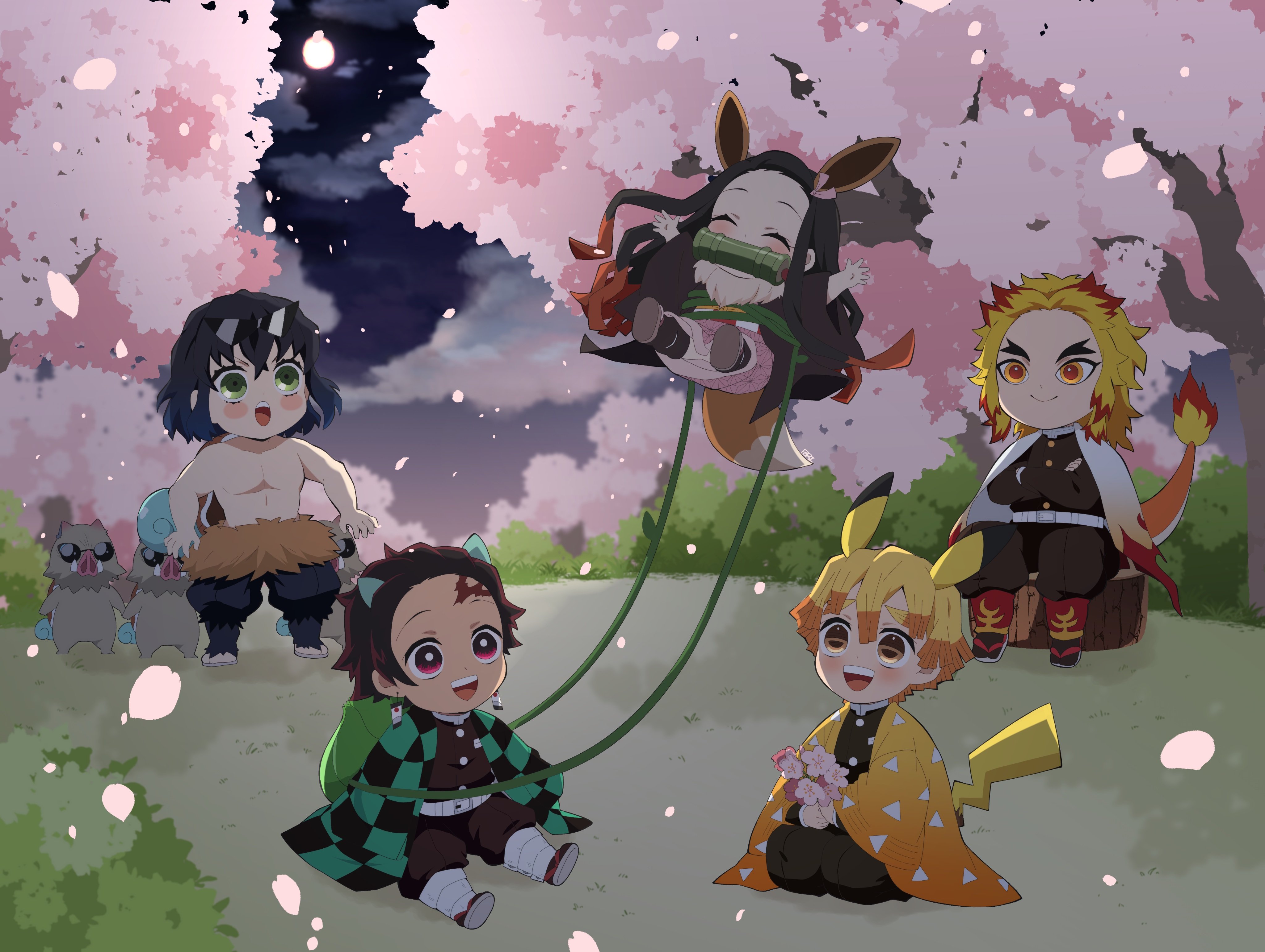 Cute Demon Slayer Wallpapers - Wallpaper Cave