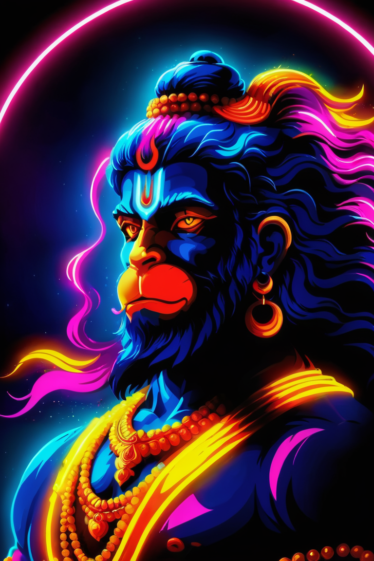 Neon Hanuman Wallpapers - Wallpaper Cave
