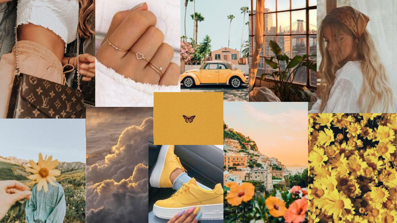 Yellow Summer Collage Desktop Wallpapers - Wallpaper Cave