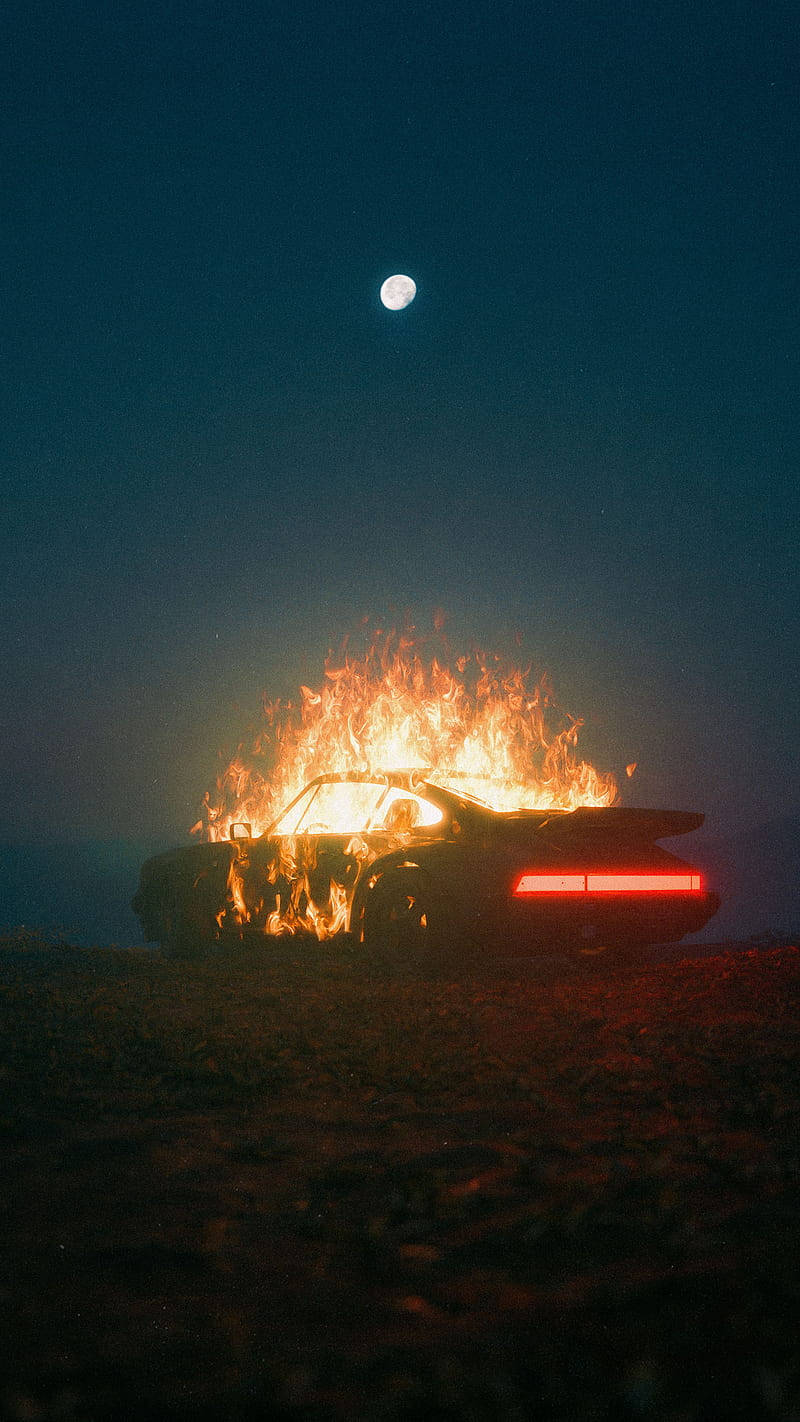 Flaming Car Wallpapers - Wallpaper Cave