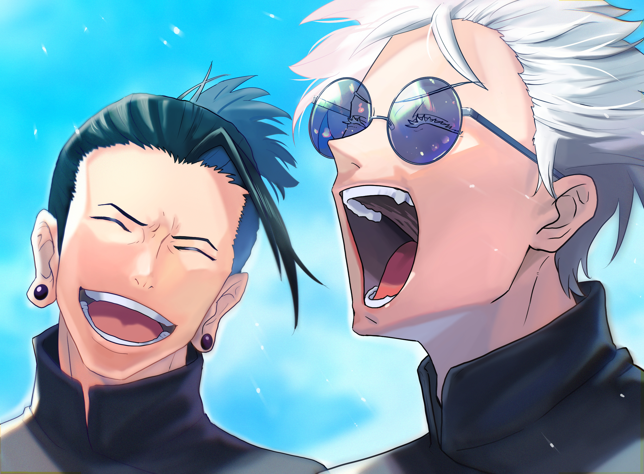 Gojo And Geto Laughing Desktop Wallpapers - Wallpaper Cave