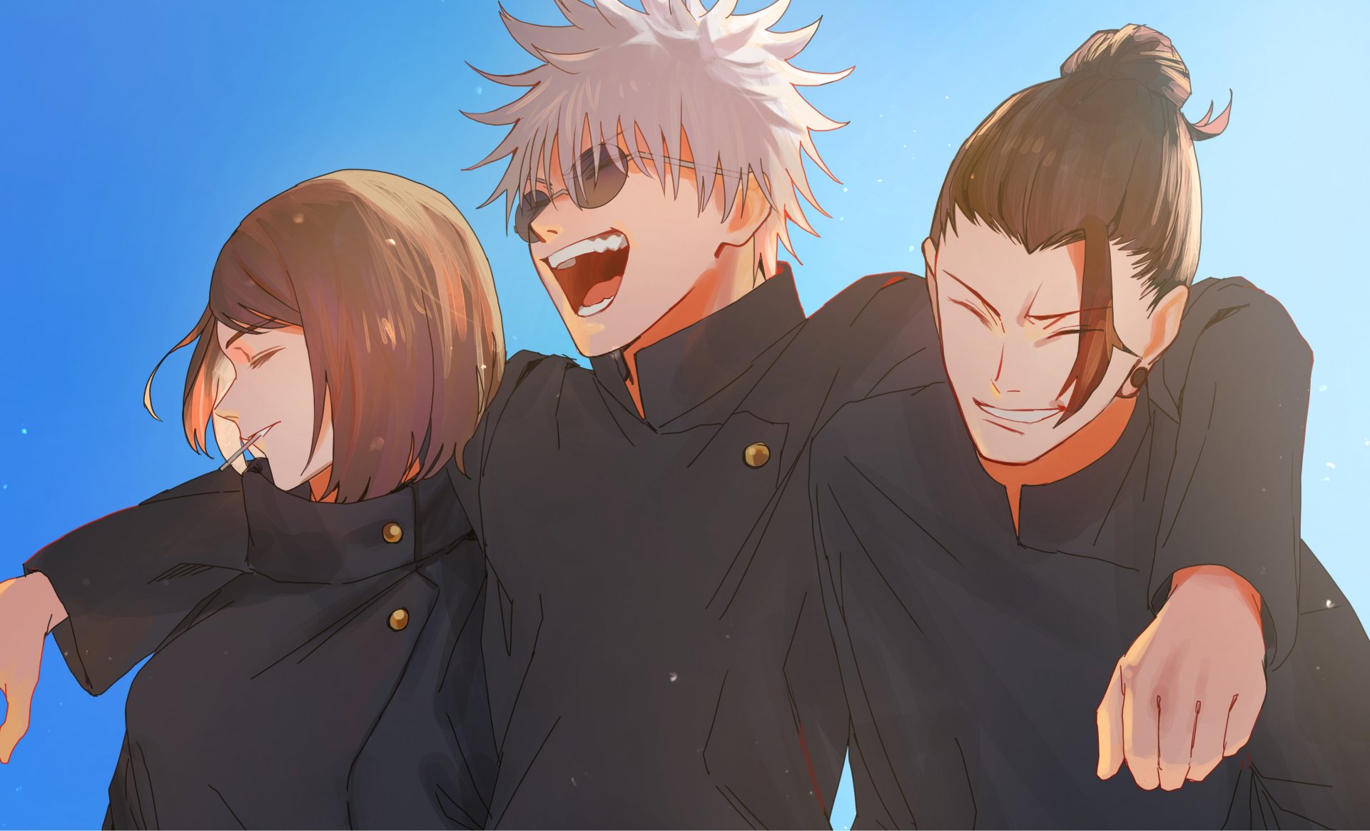 Gojo And Geto Laughing Desktop Wallpapers - Wallpaper Cave